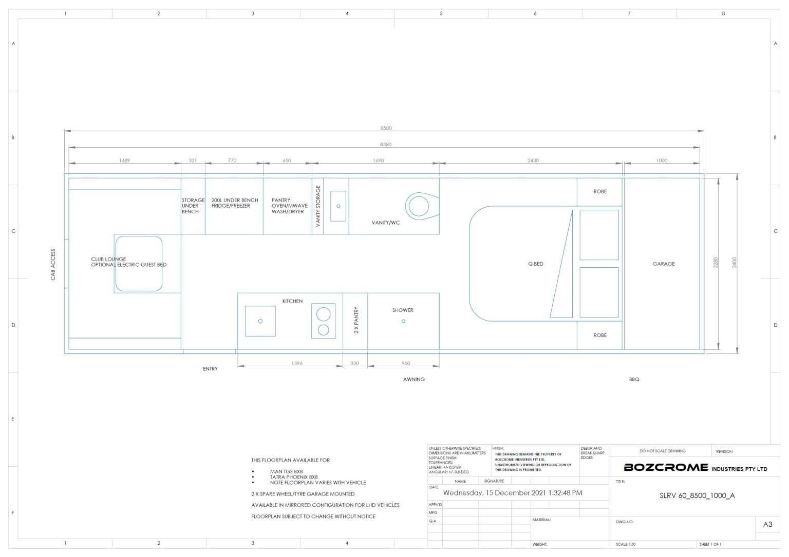 SLRV Commander 8x8 Expedition Vehicle