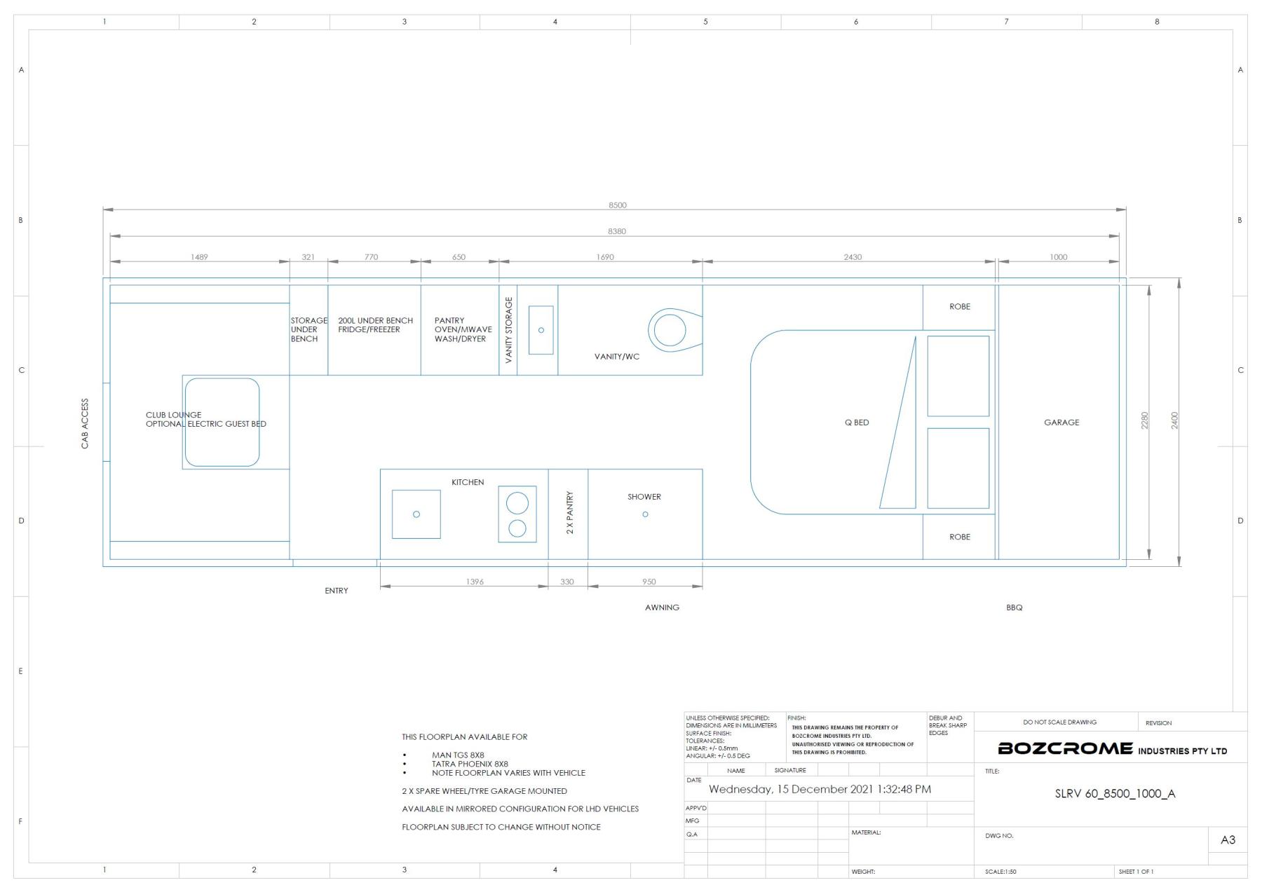 SLRV Commander 8x8 Expedition Vehicle