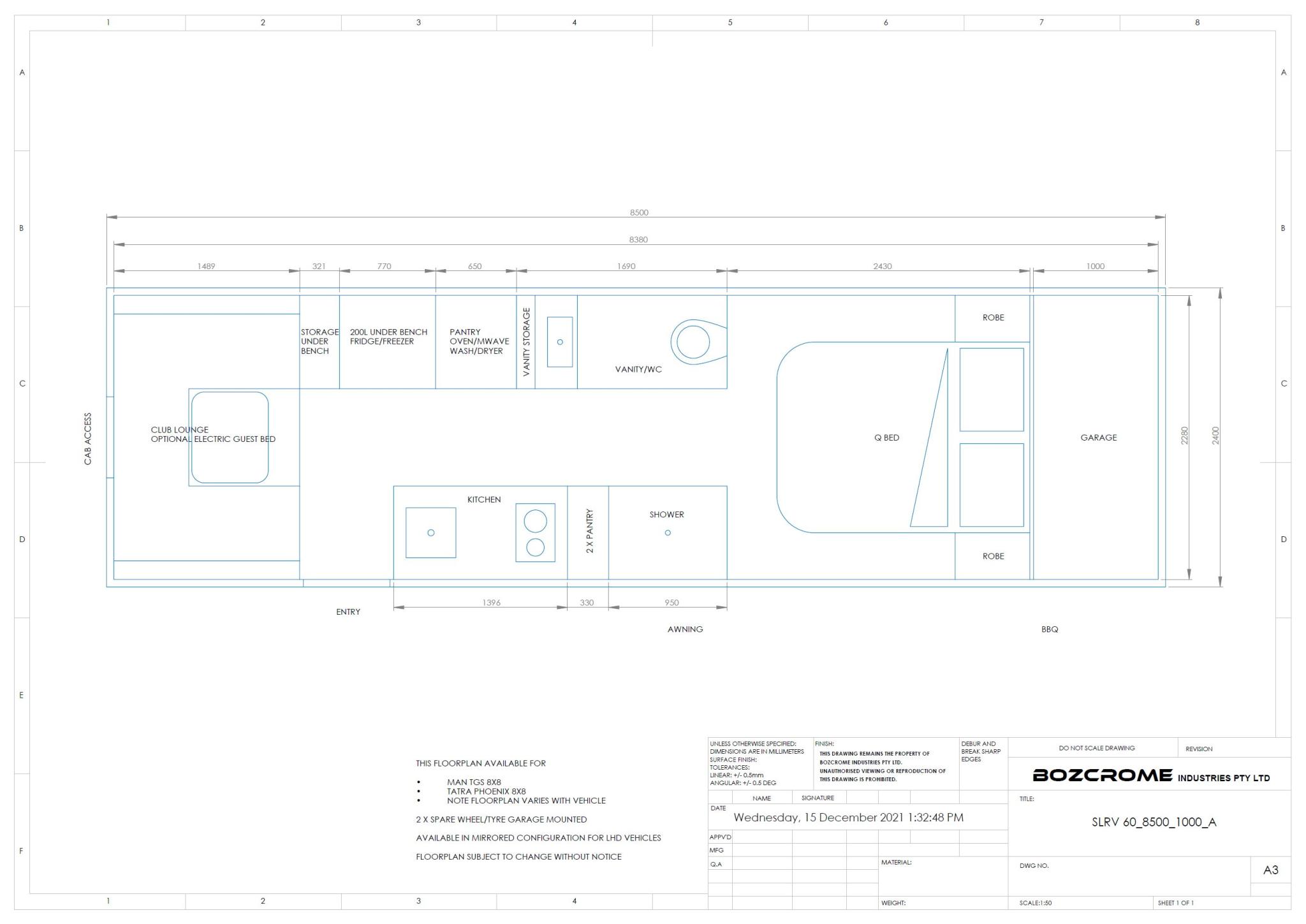 SLRV Commander 8x8 Expedition Vehicle